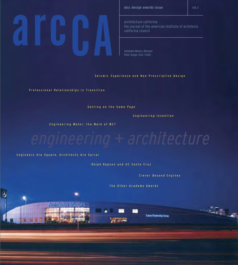 arcCA 08.3: Engineering + Architecture – arcCA Digest